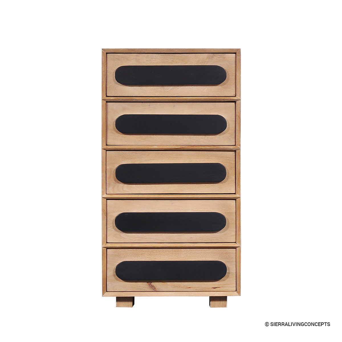 Streamside Solid Wood Tallboy 5 Drawer Chest Dresser