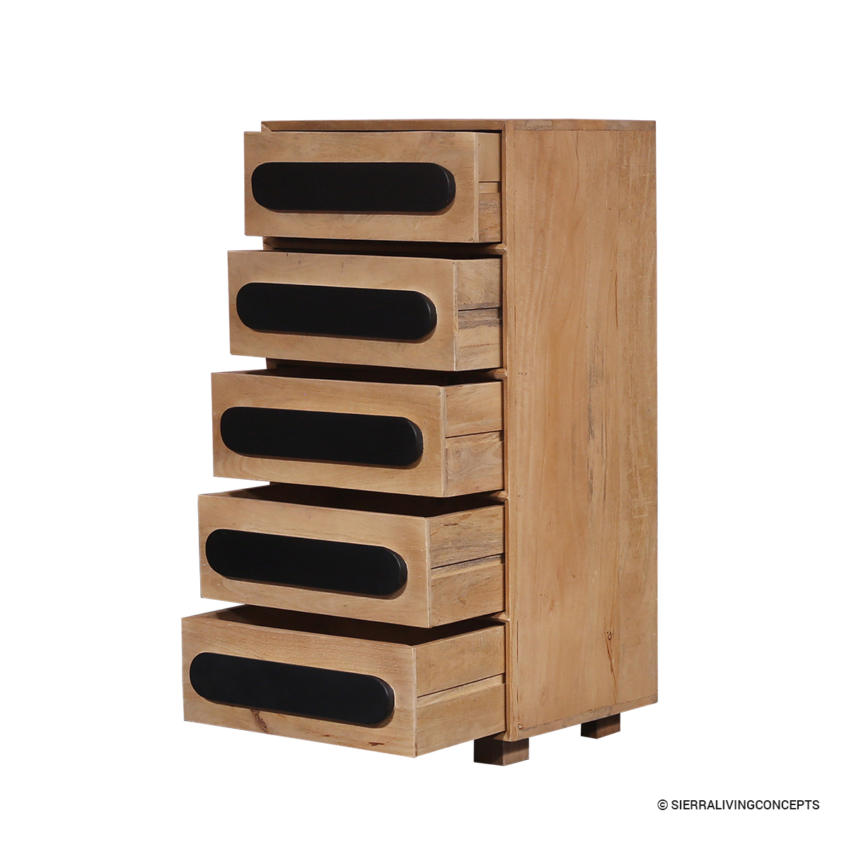 Streamside Solid Wood Tallboy 5 Drawer Chest Dresser