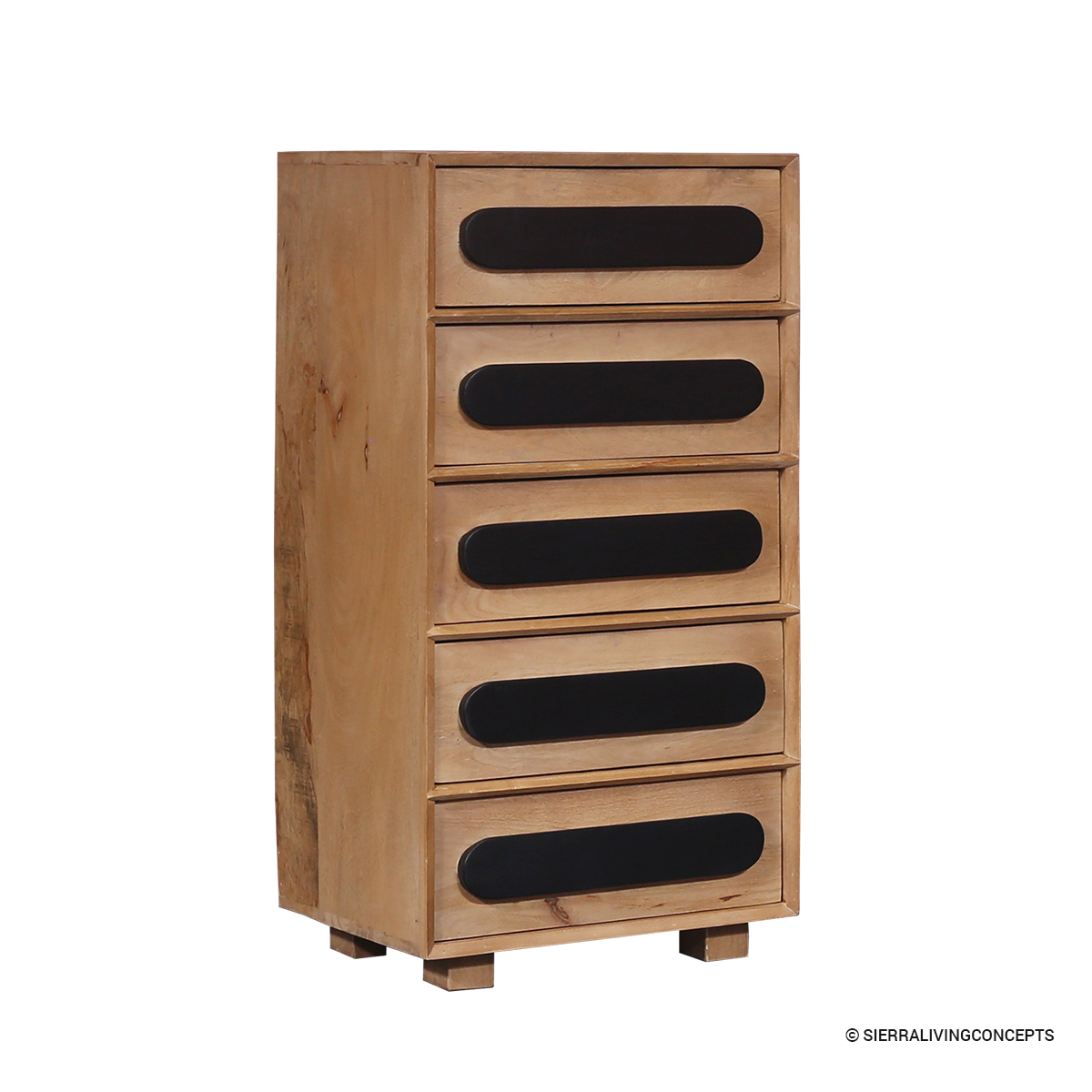 Streamside Solid Wood Tallboy 5 Drawer Chest Dresser